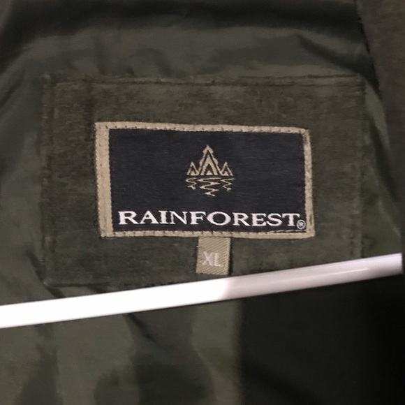 RAINFOREST | Jackets & Coats | Vintage Rainforest Green Suede Jacket Xl ...
